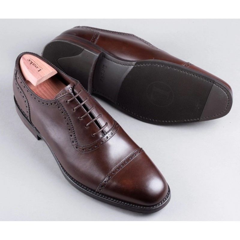 Loake Fleet dark brown 5 eye oxford UK Men's Size 7.5