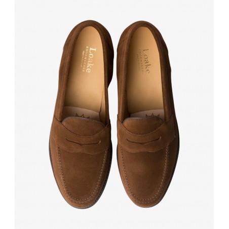 Loake *Eton brown suede loafer UK Men's Size 7.5