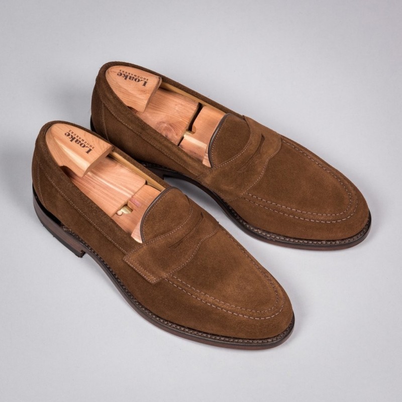 Loake *Eton brown suede loafer UK Men's Size 7.5
