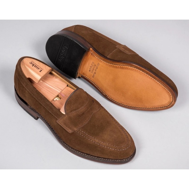 Loake Imperial L brown suede loafer UK Men's Size 7.5